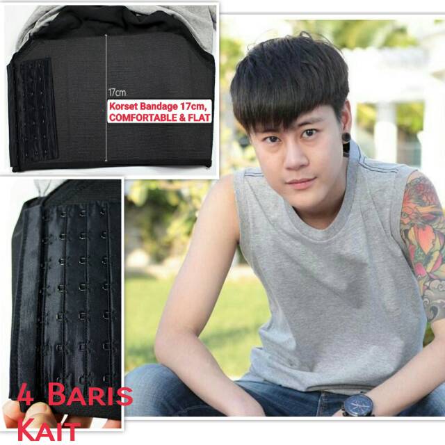 Jual Sporty/Band/ Breast Binder Cosplay Binder Sporty Korset Bandage ...