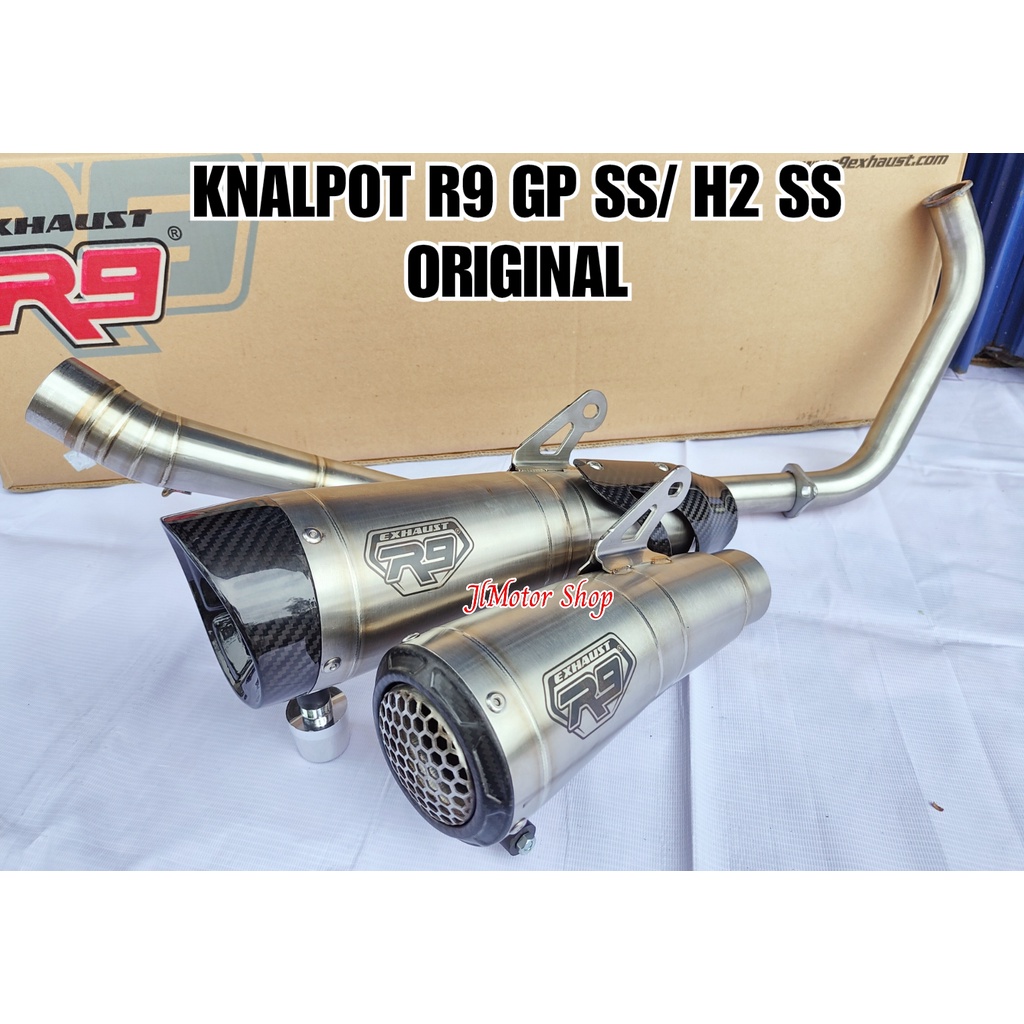 Jual ( OBRAL JUAL RUGI )Knalpot R9 GP H2 SS Alpha Series Vixion New ...