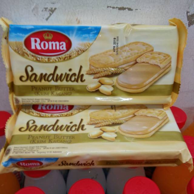 Jual Roma Sandwich Biscuit Peanut Butter 216gr | Shopee Indonesia