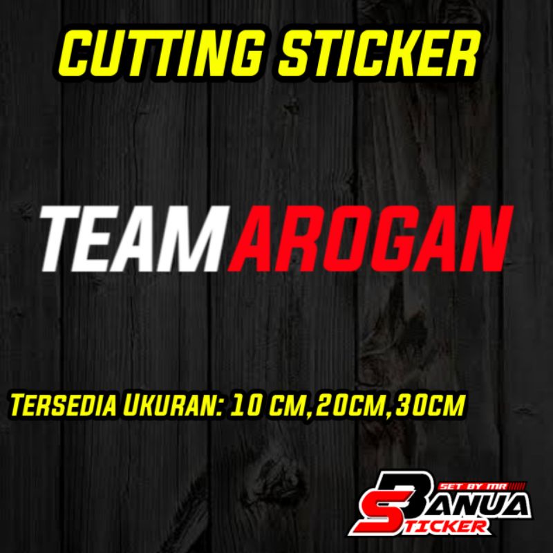 Jual Stiker Team Arogan | Shopee Indonesia