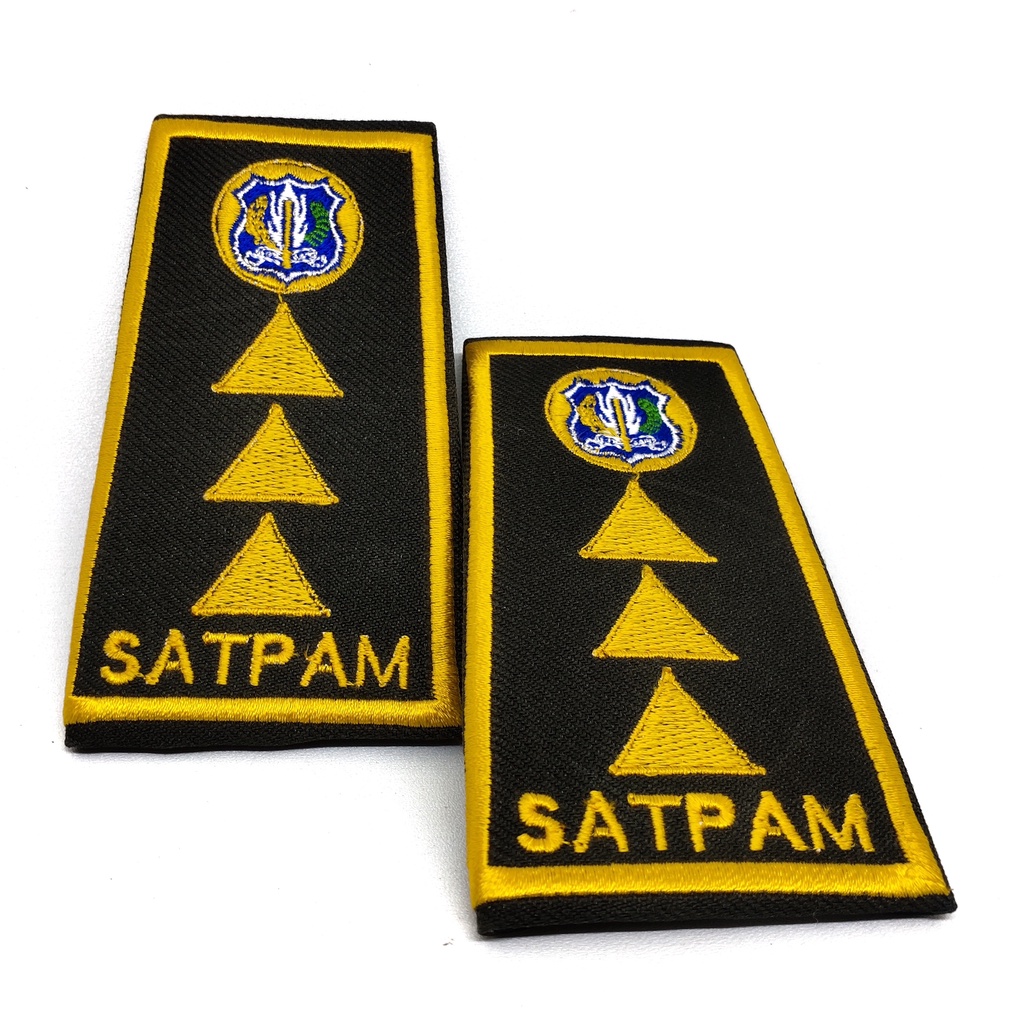 Jual Pangkat Satpam Security Terbaru Atribut Perlengkapan Satpam ...
