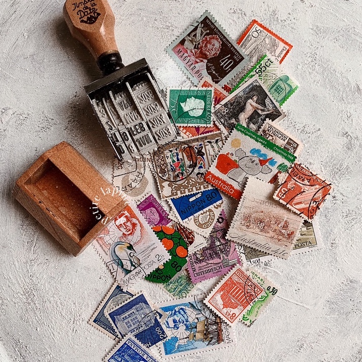 Jual 1 lembar Real Retro Vintage Post Stamp International | Perangko ...