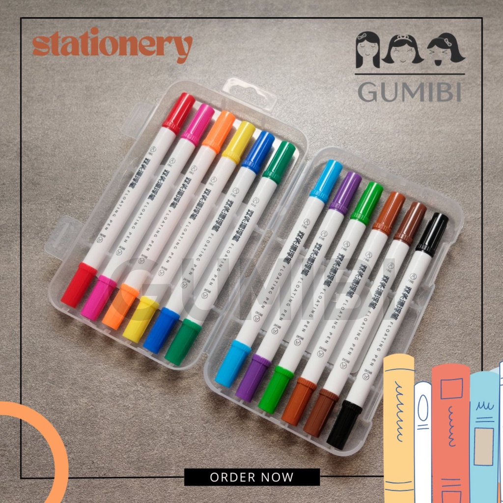 Jual FLOATING PEN SPIDOL NGAMBANG ISI 12 PCS WARNA SPIDOL UNIK AJAIB ...