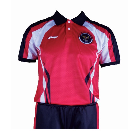 Jual TIM INDONESIA LIMITED EDITION Contingent Polo T-Shirt Red APLR220 ...