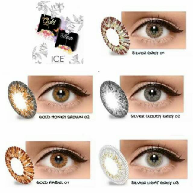 Jual Soflens Exoticon Ice silver khusus normal/plano (NO MINUS ...