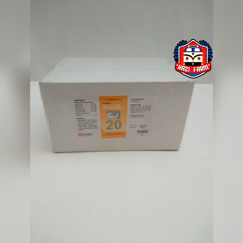Jual vitamin Bkompleks injeksi 1dus isi 12botol @20ml | Shopee Indonesia