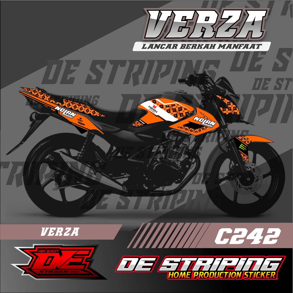 Jual New Batik ! Striping stiker Motor Verza (C242) stiker Motor ...