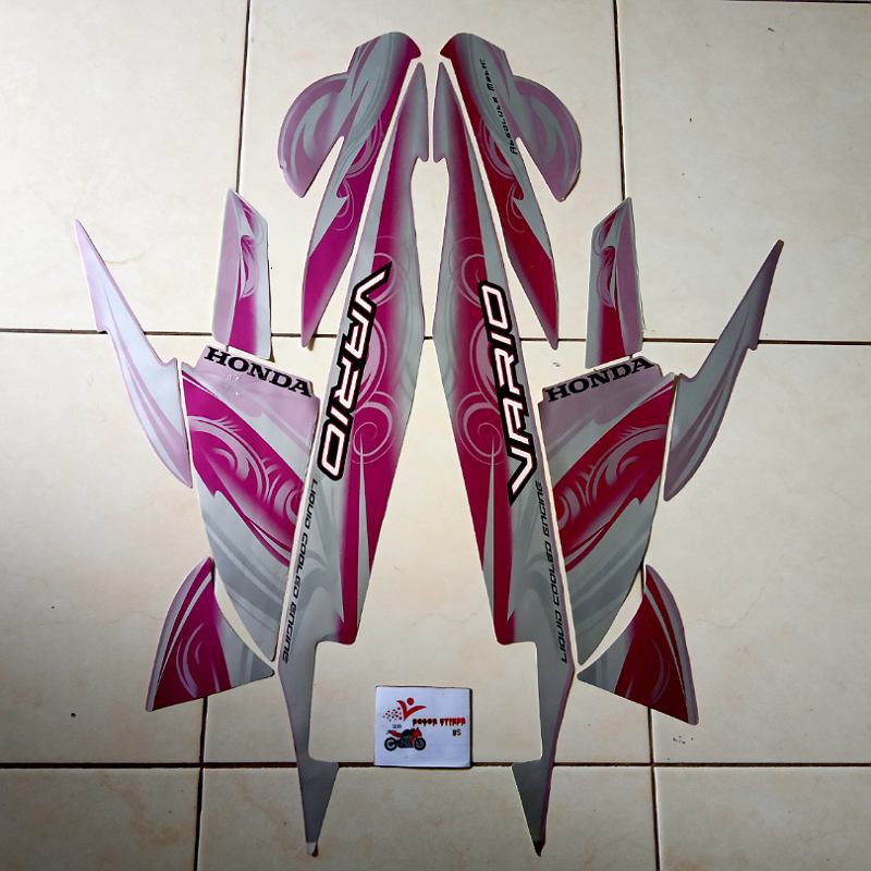 Jual stiker/sticker striping motor Honda vario cw 2010 pink magenta ...