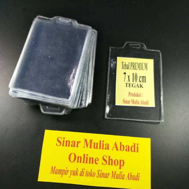 Jual Plastik Name Tag 7x10 TEGAK Tebal PREMIUM / Kantong Nametag ID ...