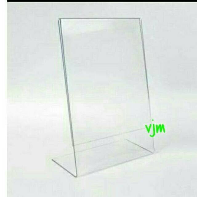 Jual Acrylic Stand Brosur L 2mm, uk.A4 | Shopee Indonesia