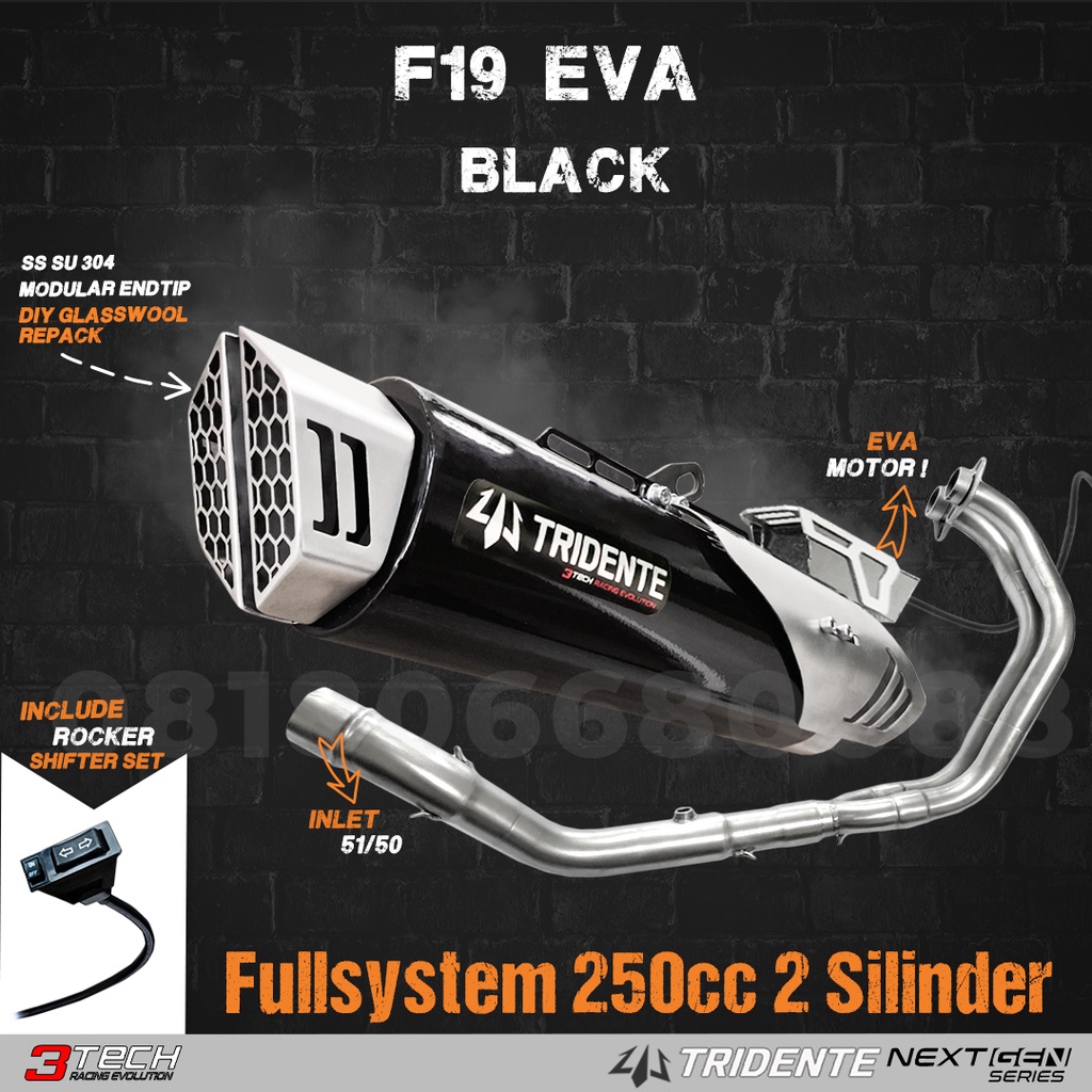 Jual 250cc 2 Silinder Tridente F19 EVA NextGen Knalpot 3 Suara Series ...