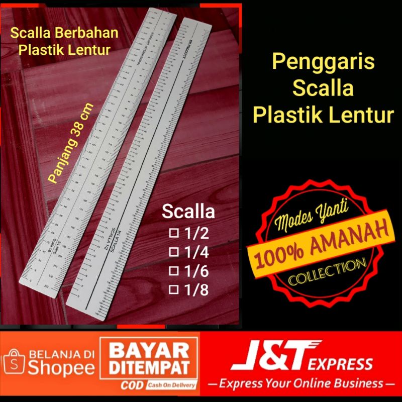 Jual Penggaris skala plastik lentur flexible bagus | Shopee Indonesia