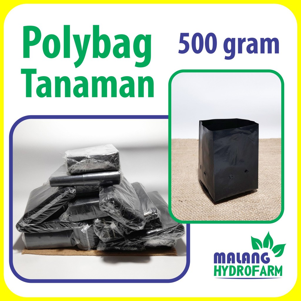 Jual Polybag kecil sedang 500 gram pot plastik tanaman hias tabulampot ...