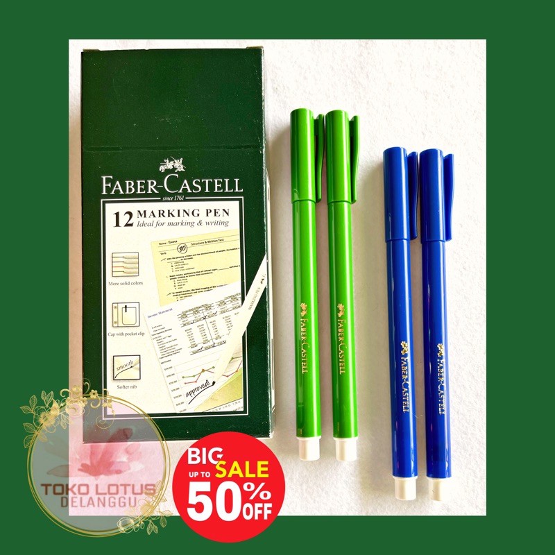 Jual Spidol marking pen faber castell colour marker (pcs) | Shopee ...