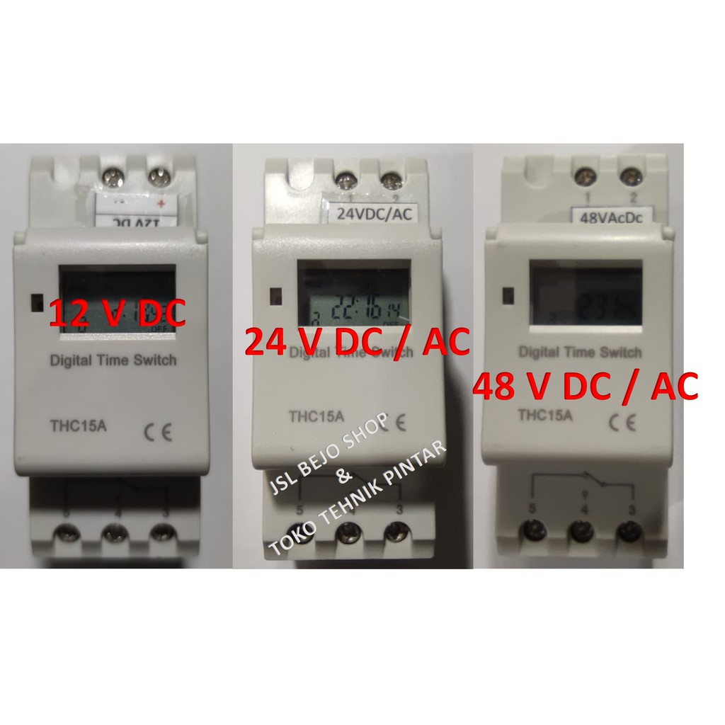 Jual Timer Weekly Switch Digital Programmable 12 / 24 V DIN Rail MCB ...