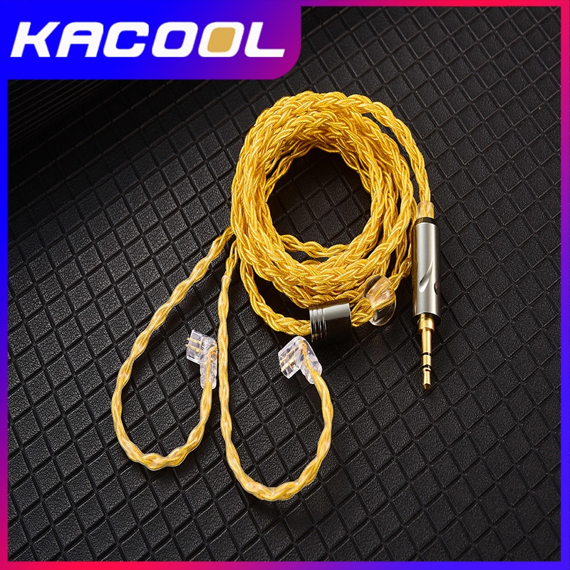 Jual QKZ T1 Earphone Kabel Upgrade Berlapis Perak 4 core Upgrade QDC 2PIN 3.5MM Plug Earphone ...