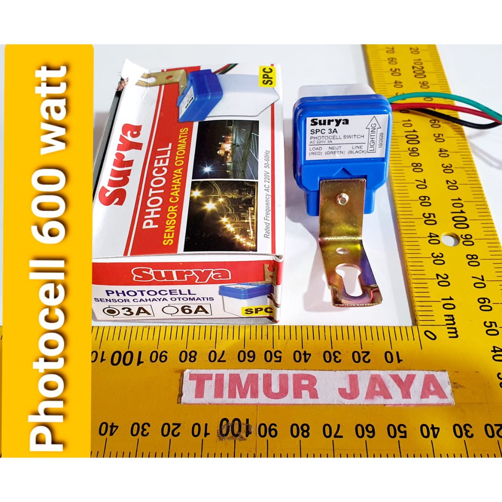 Jual Sensor Cahaya Photo Foto Cell sensor siang malam 3A/600 watt SURYA ...