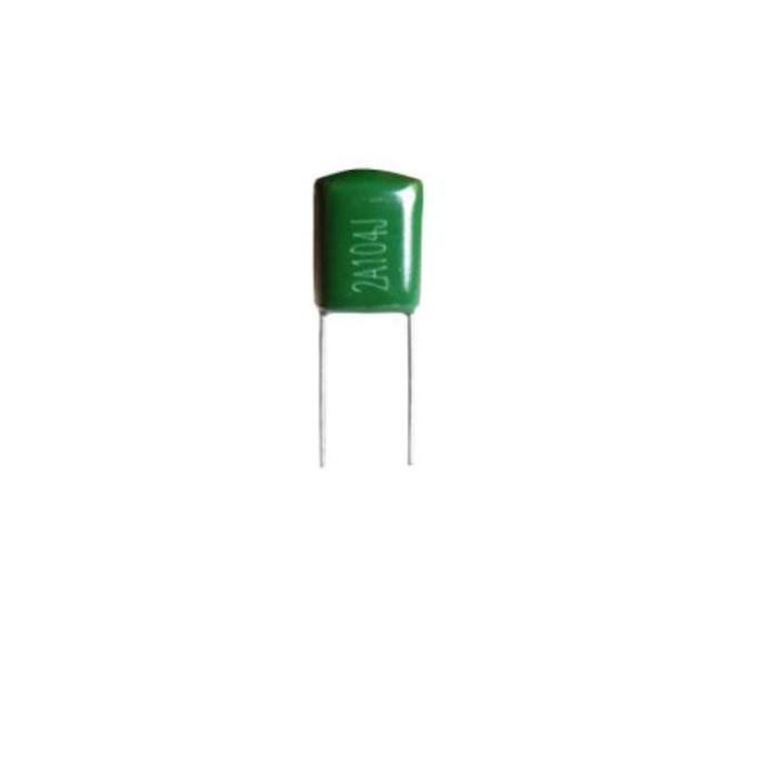 Jual Kapasitor Milar 2A104J 100Nf Polyester Film Capacitor Spacing Mylar Inwer2704 Original ...