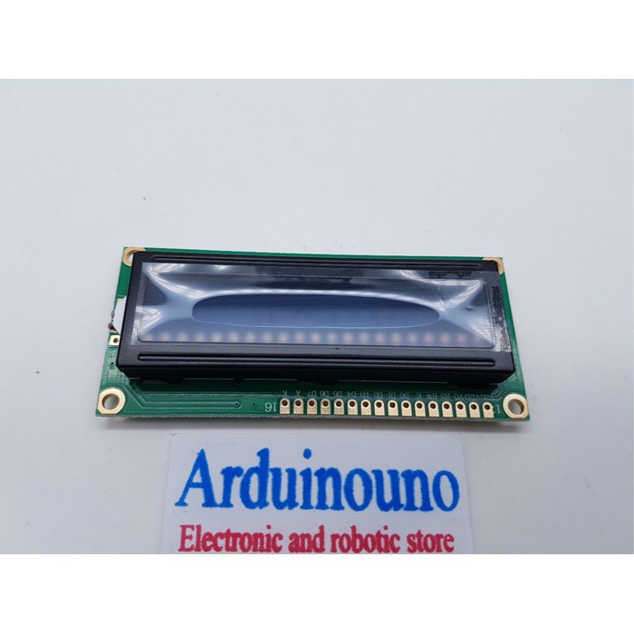 Jual Lcd Karakter Character 16 X 2 Blue Color Backlight 16X2 Biru 1602 ...