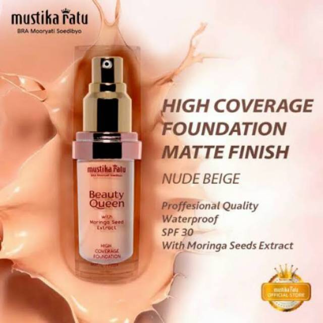 Jual Mustika ratu foundation matte beauty queen | Shopee Indonesia