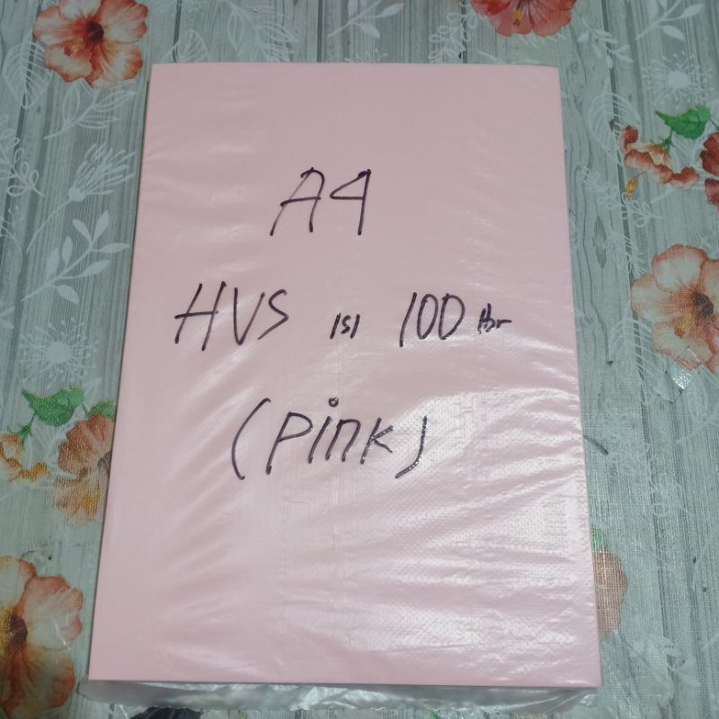 Jual Kertas HVS A4 Warna PINK / MERAH Eceran Isi 100 Lembar / Paper ...
