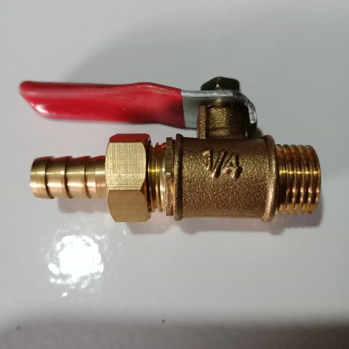 Jual stopkran gas kuningan 1/4" | Shopee Indonesia