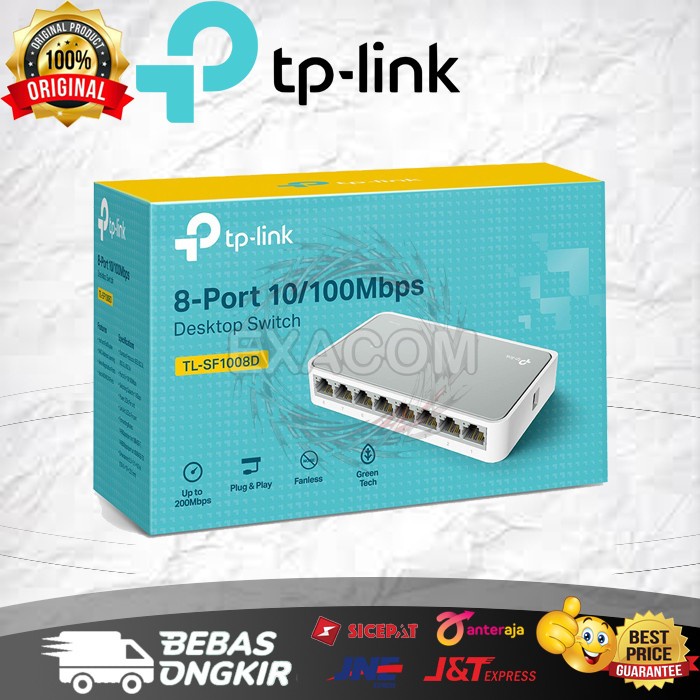 Jual TP Link TL SF1008D Switch 8 Port - Switch Hub TP-Link | Shopee ...