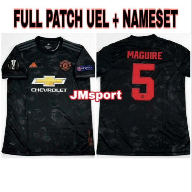Jual JERSEY BOLA MU 3RD 2019/2020 + NAMESET + PATCH UEL GRADE ORIGINAL ...