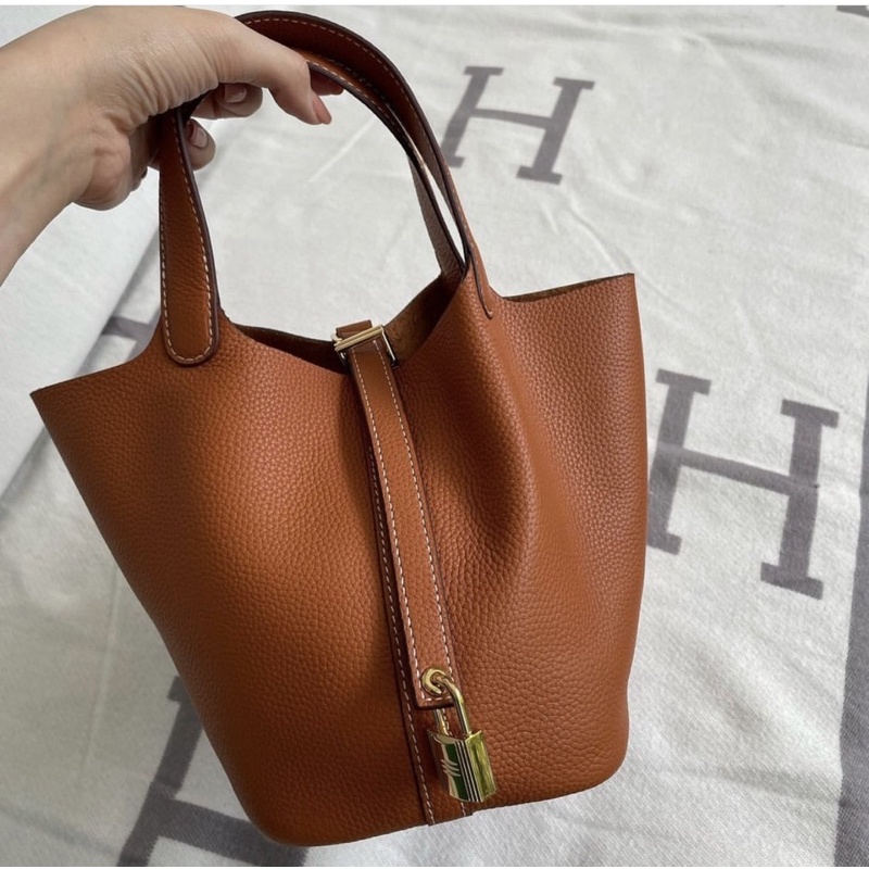 Jual No Brand Inspo Picotin Lock in Clemence Genuine Leather | Shopee ...