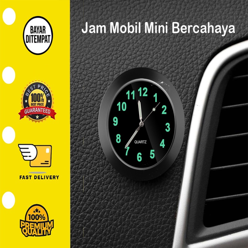 Jual BISA COD Jam Mobil Jam Digital Mini Internal Mobil Bercahaya Jam ...