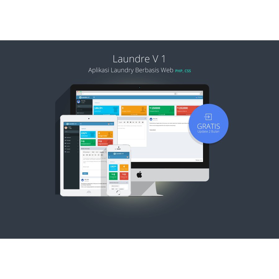 Jual Software Aplikasi Laundry Berbasis Web Php ( Source Code ...