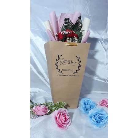 Jual Paper bag Bunga Paper bag Custom Paperbag Paper bag Coklat ukuran ...