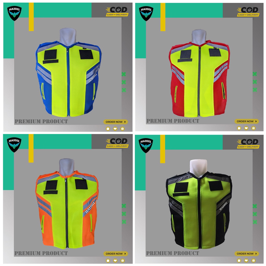 Jual Rompi Polos / Rompi Touring Motor Club / Hijau Stabilo / Rompi ...