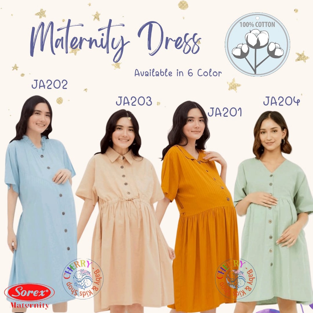 Jual Sorex Dress Maternity / Daster Untuk Ibu Hamil Dan Menyusui Katun ...