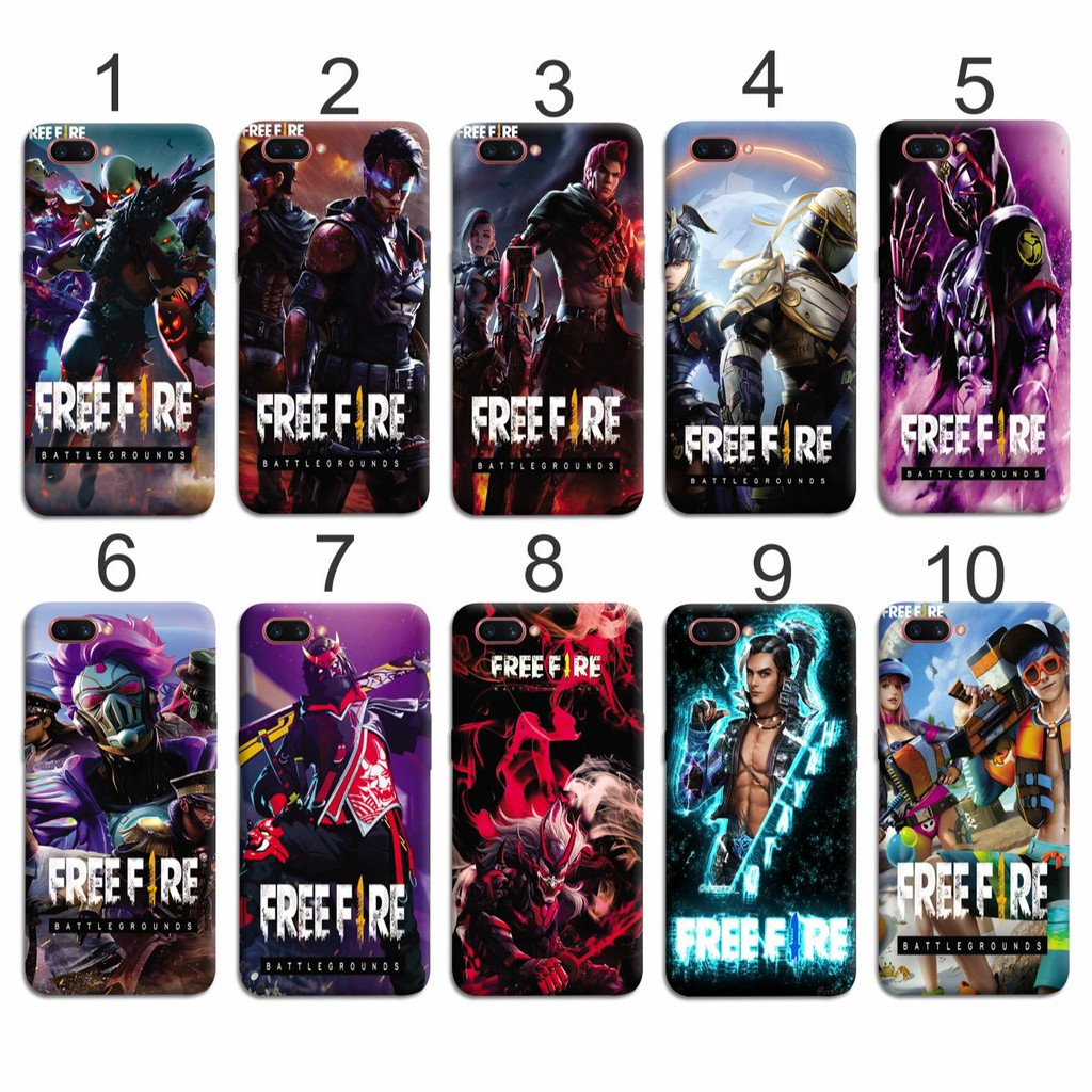 Jual [B-124]SOFT CASE FREE FIRE ALL TYPE HANDPHONE FOR OPPO VIVO IPHONE ...