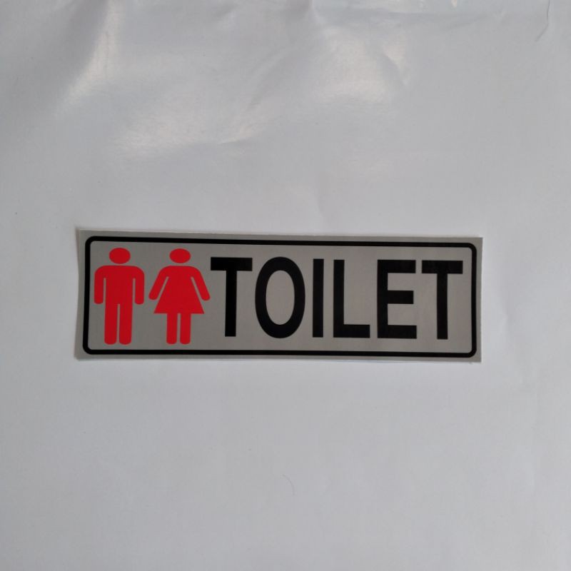 Jual stiker toilet unsex pria wanita sticker kamar mandi toilet umum ...