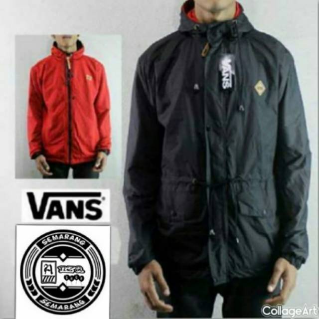 Jual VANS PARKA XXL / JAKET PARASUT / BOLAK BALIK | Shopee Indonesia