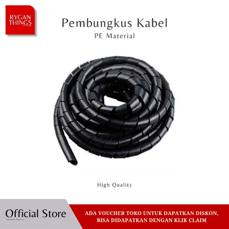 Jual Spiral Pembungkus Pelindung Kabel Listrik Cable Organizer | Shopee ...