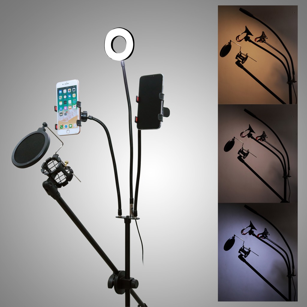 Jual GoodCase - Stand Microphone Degree + Holder Hp Microphone Stand ...