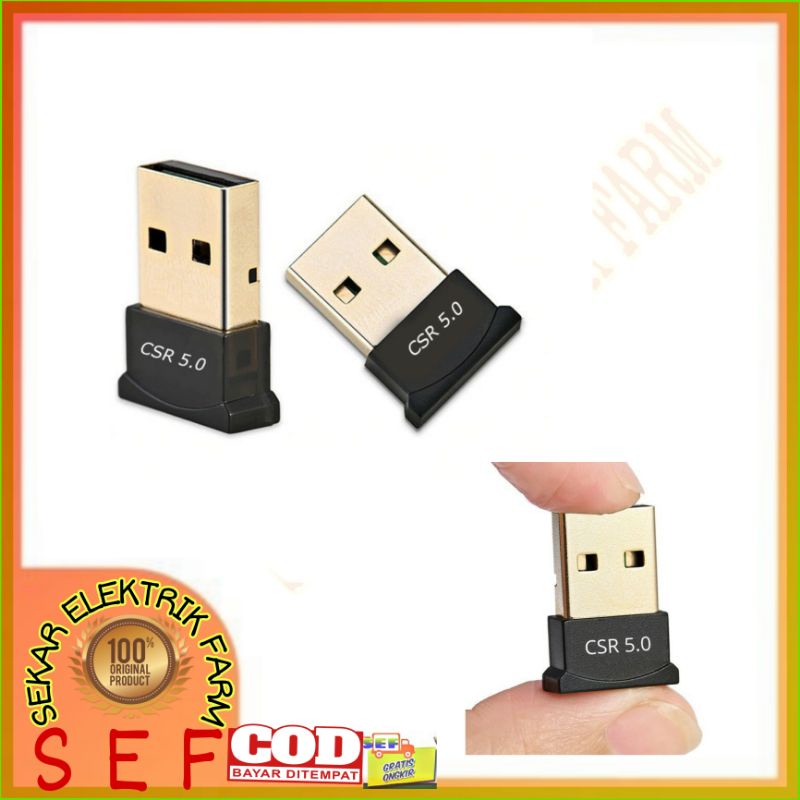 Jual USB Mini Bluetooth CSR 5.0 USB Dongle Wireless device Eksternal V5 ...