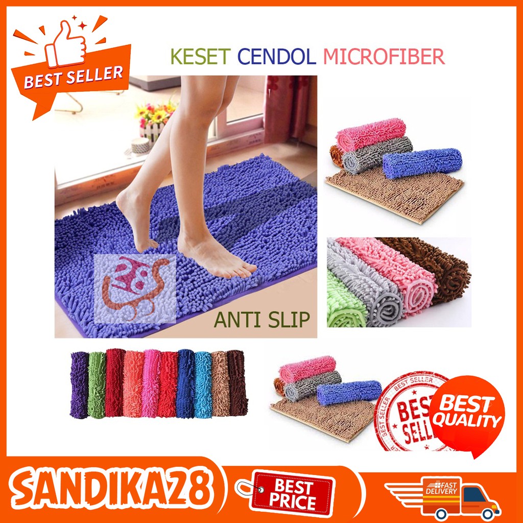 Jual SANDIKA28 Keset Cendol Microfiber Anti Slip / KESET CENDOL KOTAK ...