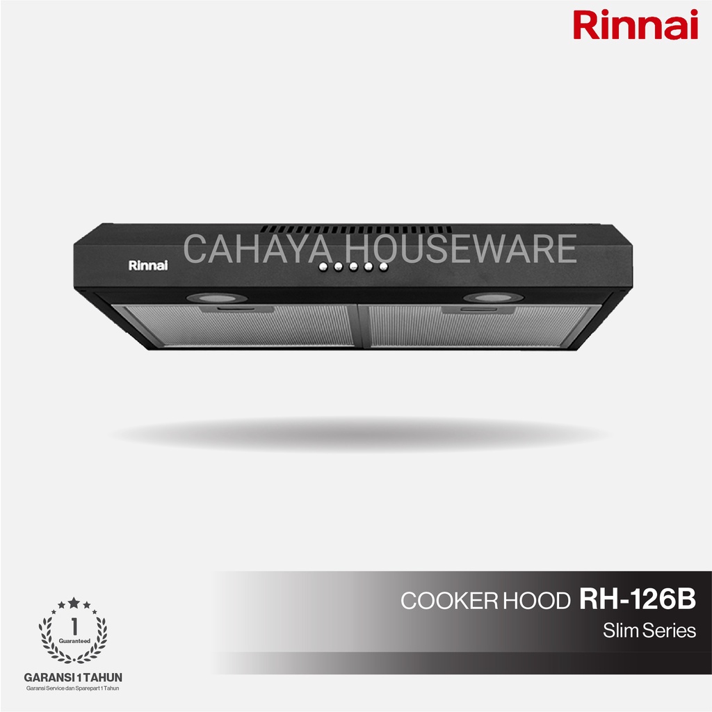 Jual Cooker Hood Rinnai RH-126 B/ Alat Penghisap Asap Dapur/Penyedot ...