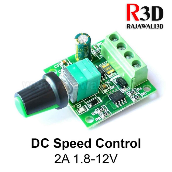 Jual PWM Motor DC Speed Controller 2A 1.8-12V Dimmer Pengatur Kecepatan | Shopee Indonesia
