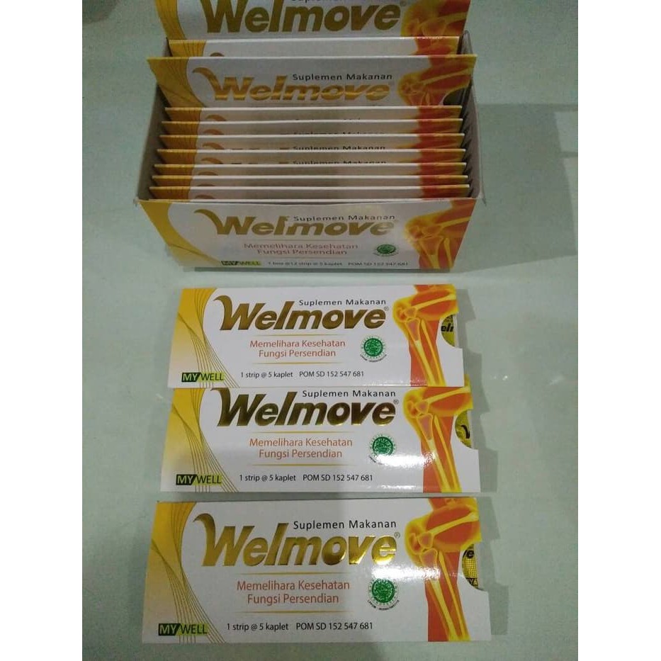 Jual Welmove strip isi 5 tablet Wellmove ( untuk persendian ) | Shopee ...