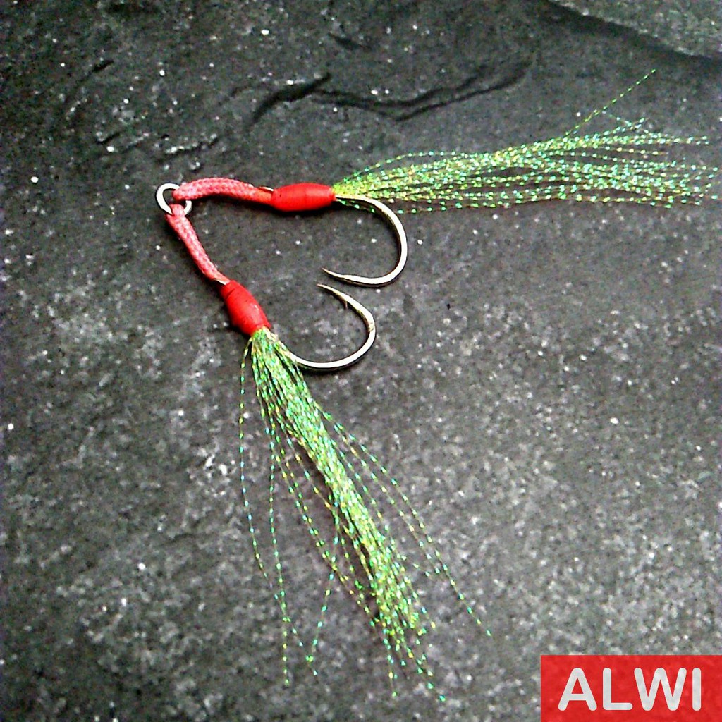 Jual Assist hook / kail double micro jigging | Shopee Indonesia