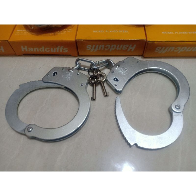 Jual BORGOL TANGAN BAJA HANDCUFF STEEL | Shopee Indonesia