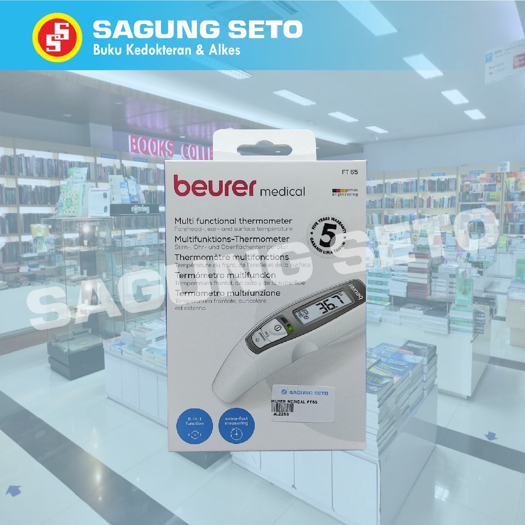 Jual BEURER MEDICAL FT65 INFRARED DIGITAL THERMOMETER / TERMOMETER DIGITAL BEURER | Shopee Indonesia