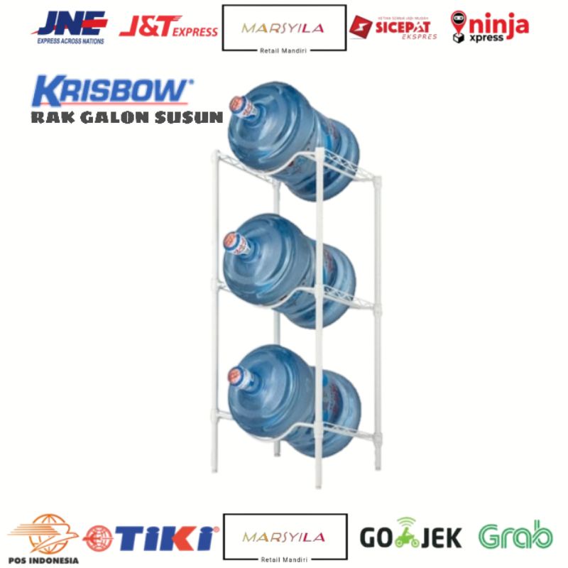Jual RAK AIR GALON SUSUN KRISBOW | KRISBOW RAK BESI GALLON | DISPENSER ...