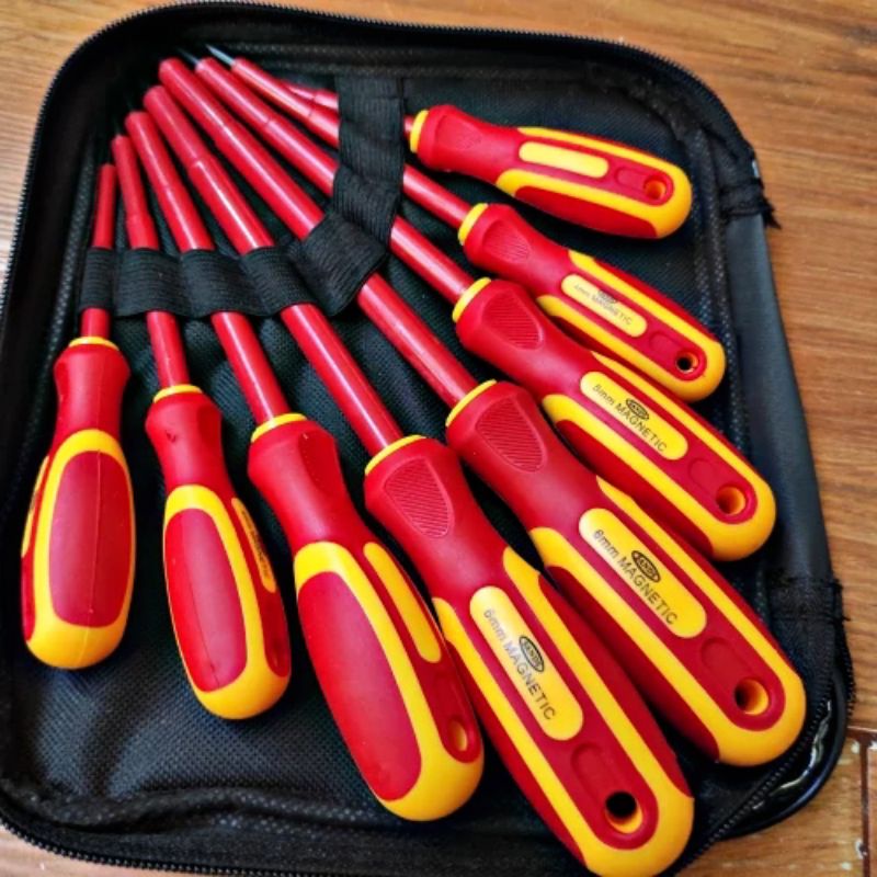 Jual Obeng set listrik magnetik 8 pcs (Ai) | Shopee Indonesia