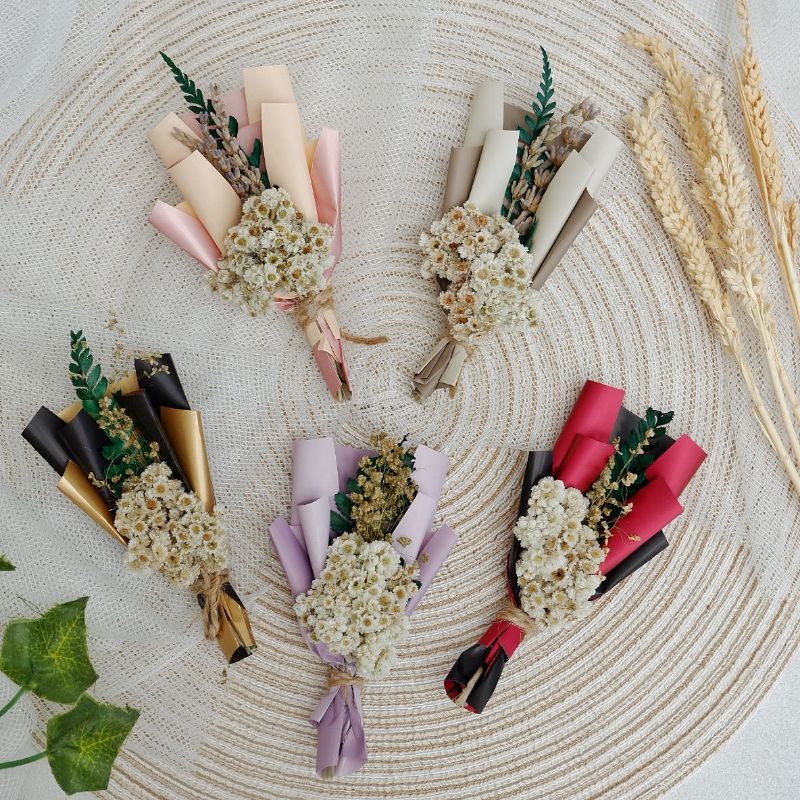 Jual buket bunga kering mini - flower bouquet - dried flower | Shopee ...